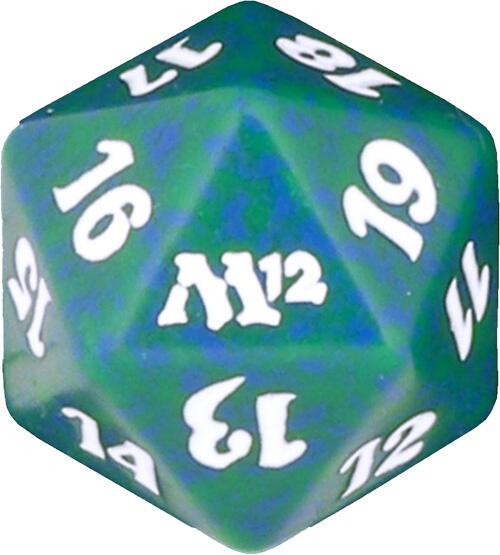 Magic 2012 (M12) Spindown Die - Green - Wizards of the Coast Dice ...