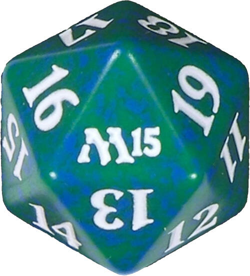 Magic 2015 (M15) Spindown Die - Green - Wizards of the Coast Dice ...