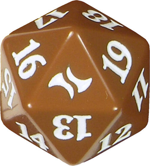 Fate Reforged Spindown Die - Brown - Wizards of the Coast Dice - Life ...