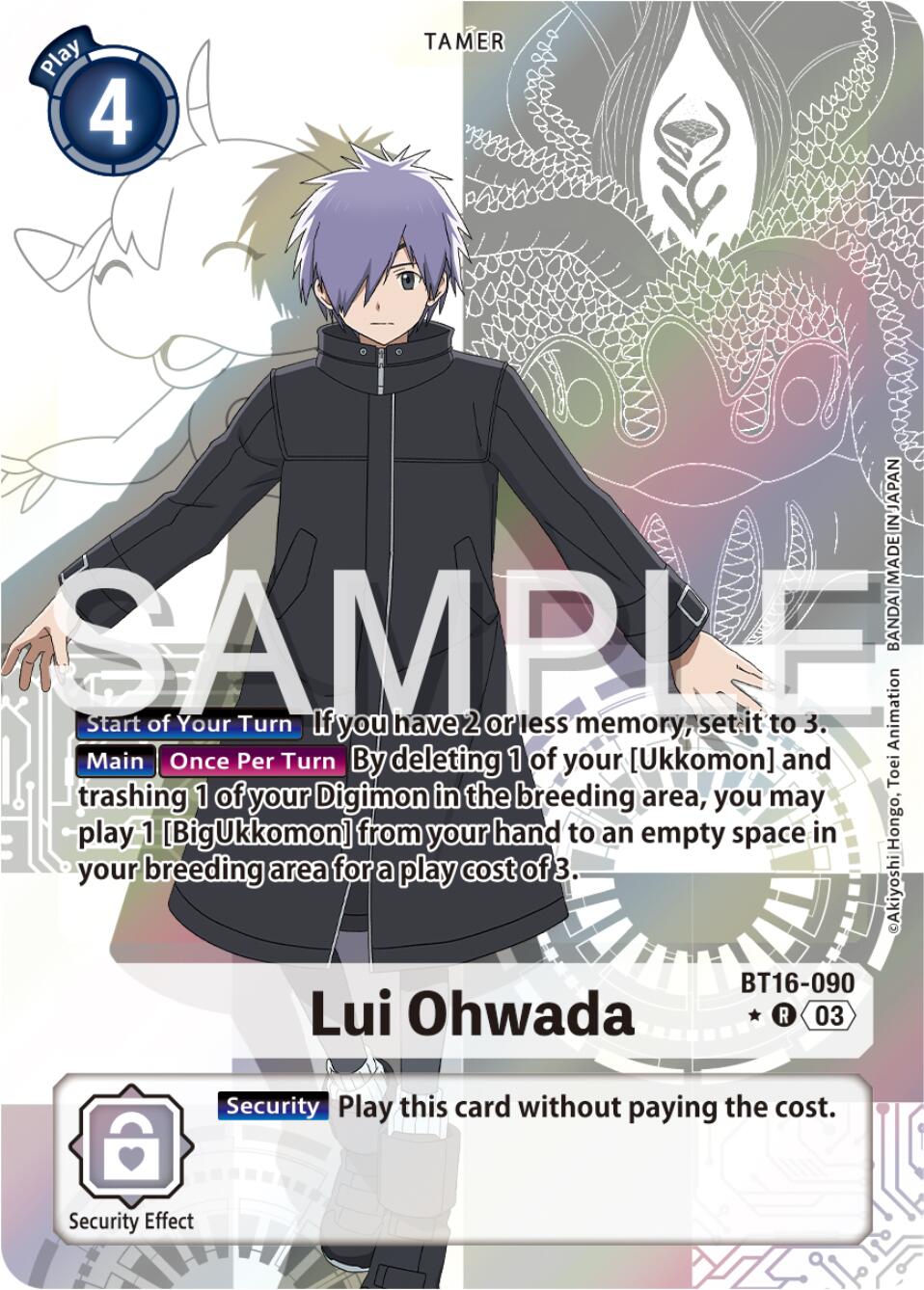 Lui Ohwada (Alternate Art) - Beginning Observer - Digimon Card Game