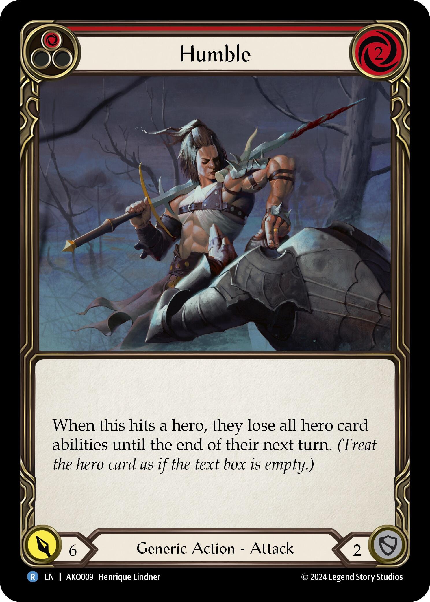 Humble (Red) - Armory Deck: Kayo - Flesh and Blood TCG