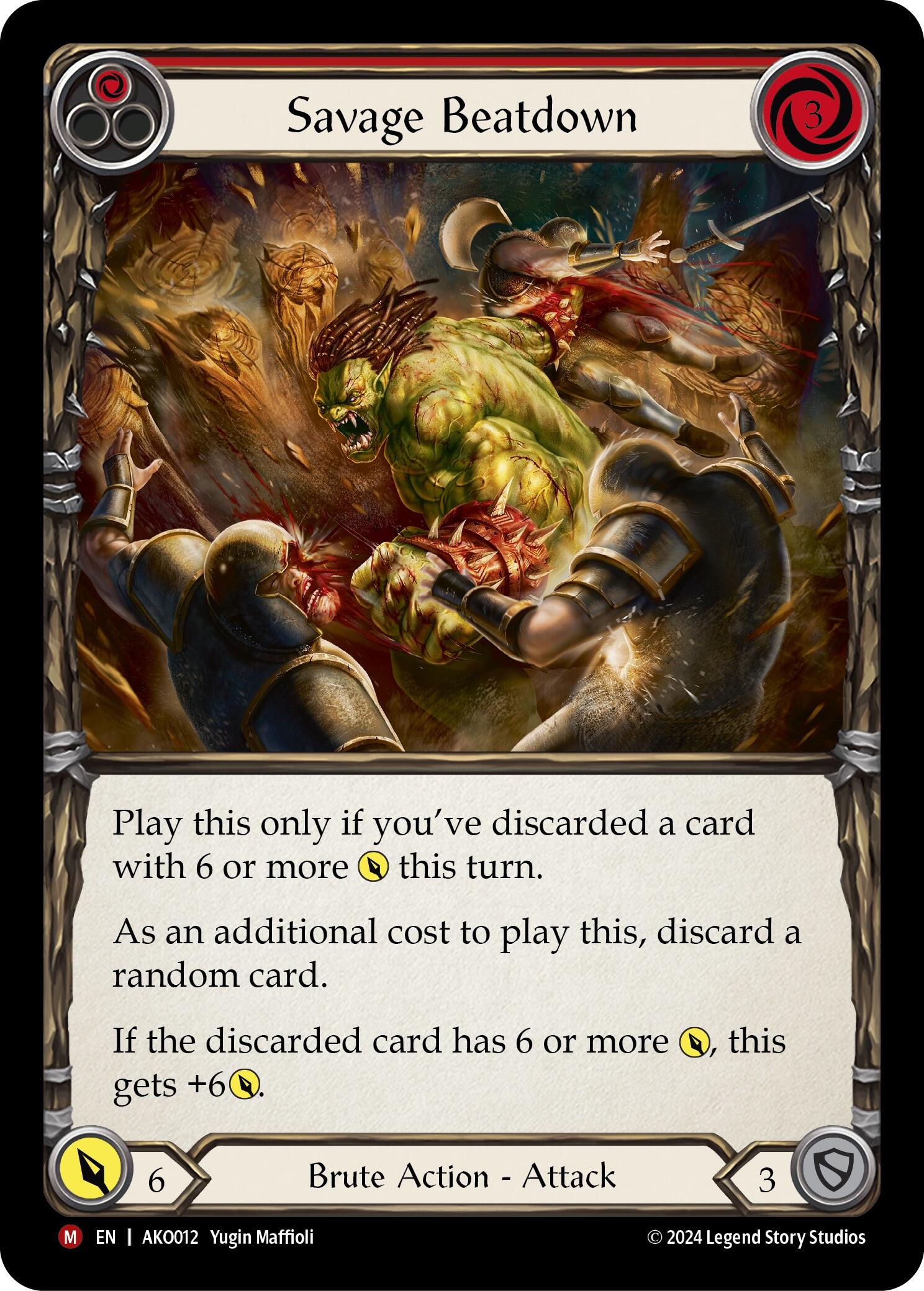 Savage Beatdown - Armory Deck: Kayo - Flesh and Blood TCG