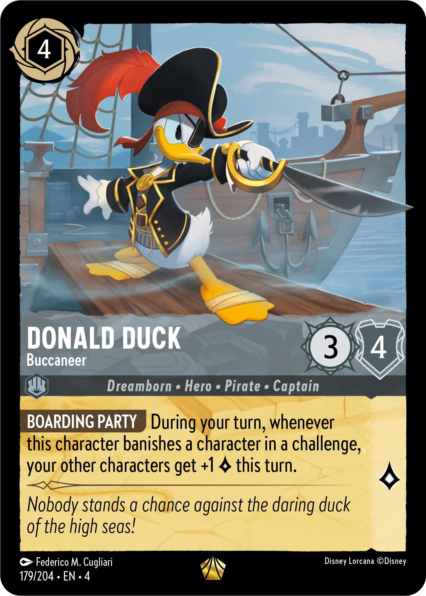 Donald Duck - Buccaneer - Ursula's Return - Disney Lorcana