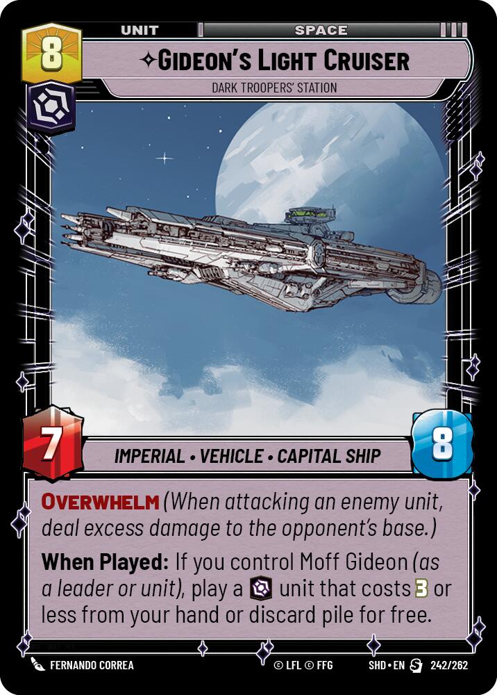 Gideon's Light Cruiser - Dark Troopers' Station - Shadows of the Galaxy ...