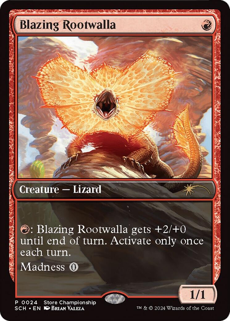 Blazing Rootwalla - Game Day & Store Championship Promos - Magic: The ...
