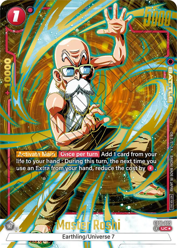 Master Roshi - FB01-005 (Championship Pack 01) (Gold) - Tournament and Championship Promos ...