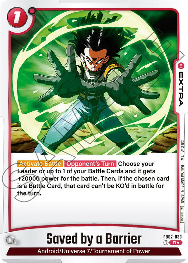 Saved by a Barrier - FB02-033 (Championship Pack 01) - Tournament and Championship Promos ...