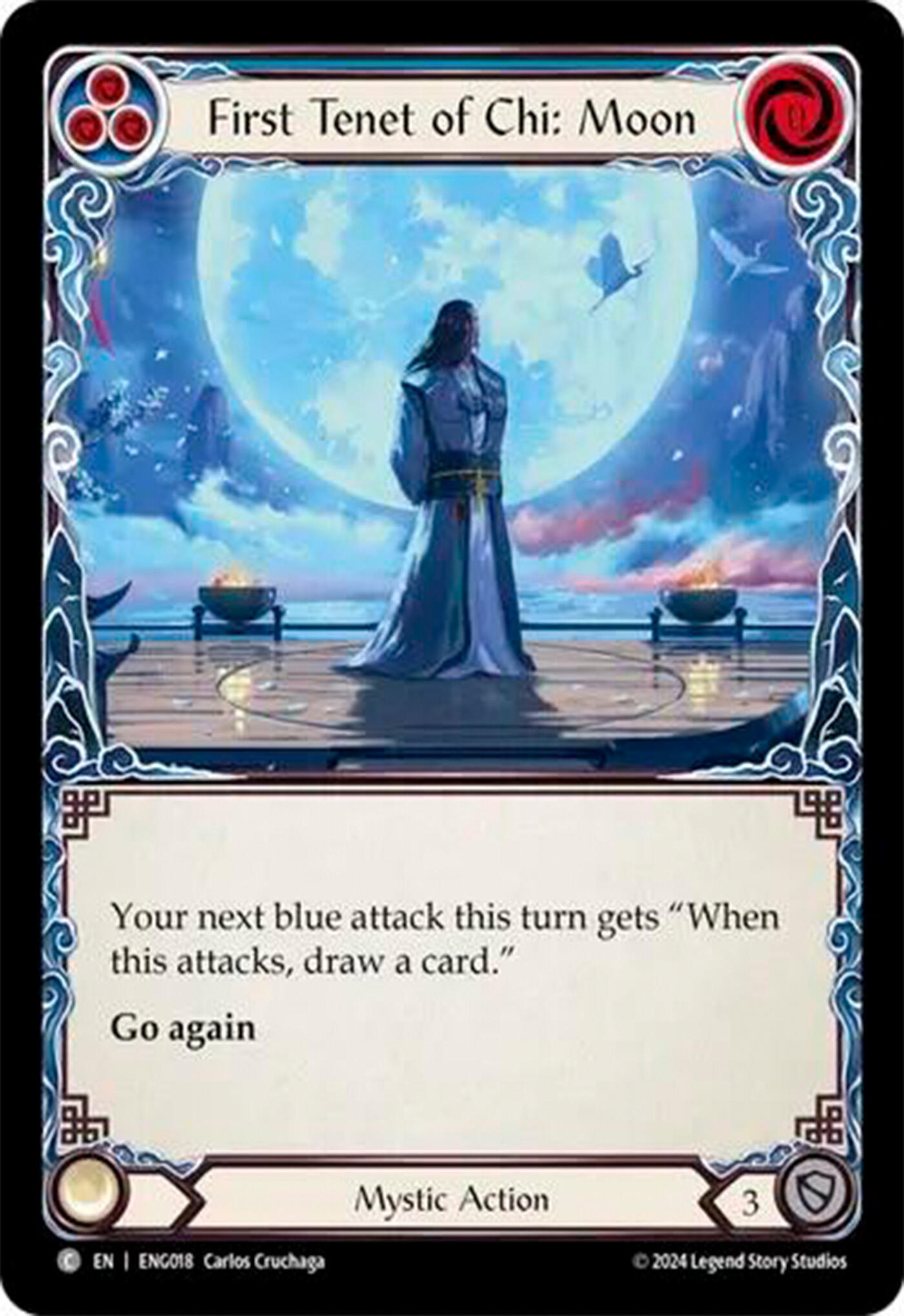 First Tenet of Chi: Moon - Blitz Deck: Part the Mistveil - Enigma - Flesh and Blood TCG