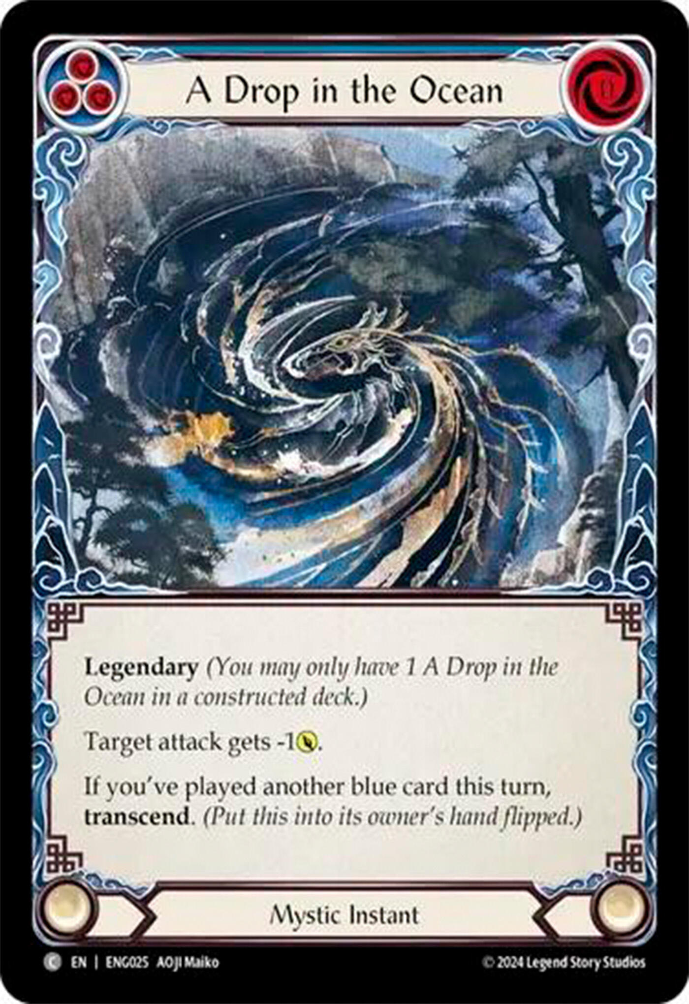 A Drop in the Ocean - Blitz Deck: Part the Mistveil - Enigma - Flesh and Blood TCG