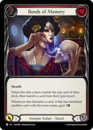 Bonds of Memory (Red) - Blitz Deck: Part the Mistveil - Nuu - Flesh and Blood TCG