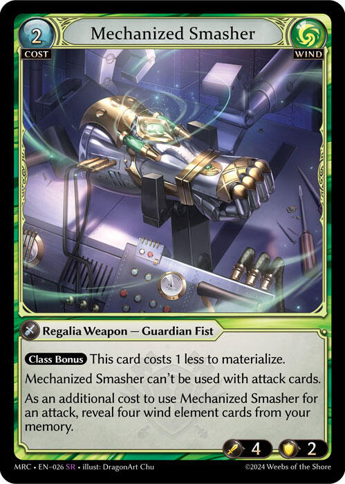Mechanized Smasher - Mercurial Heart - Grand Archive TCG