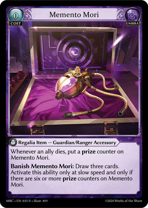 Memento Mori - Mercurial Heart - Grand Archive TCG