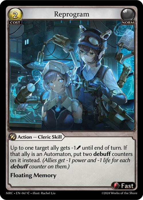 Reprogram - Mercurial Heart - Grand Archive TCG