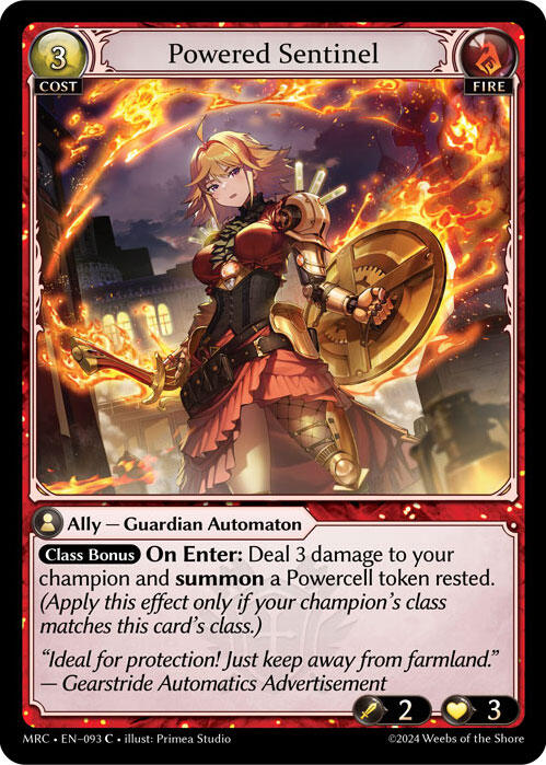 Powered Sentinel - Mercurial Heart - Grand Archive TCG
