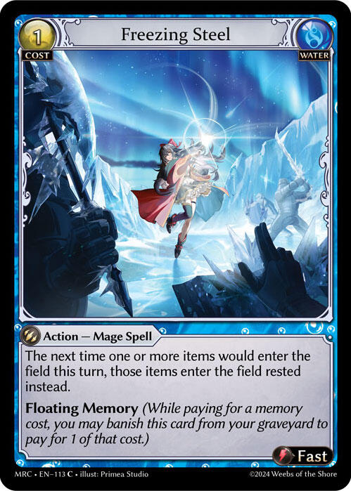 Freezing Steel - Mercurial Heart - Grand Archive TCG
