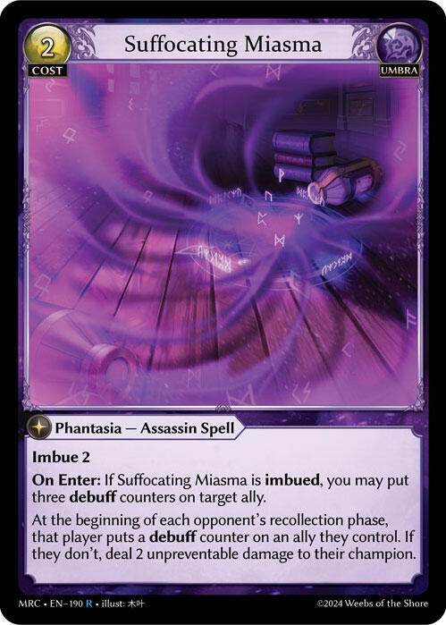 Suffocating Miasma - Mercurial Heart - Grand Archive TCG