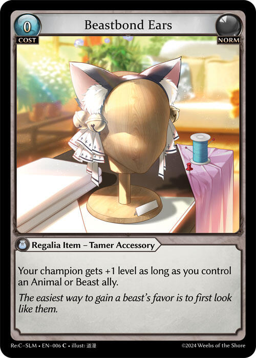 Beastbond Ears - Silvie Re:Collection, Slime Sovereign - Grand Archive TCG