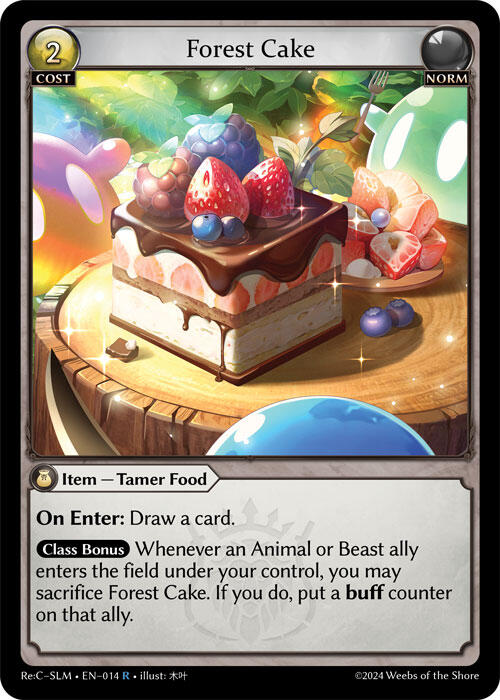 Forest Cake - Silvie Re:Collection, Slime Sovereign - Grand Archive TCG