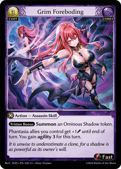 Grim Foreboding - Tristan Re:Collection, Shadowdancer - Grand Archive TCG
