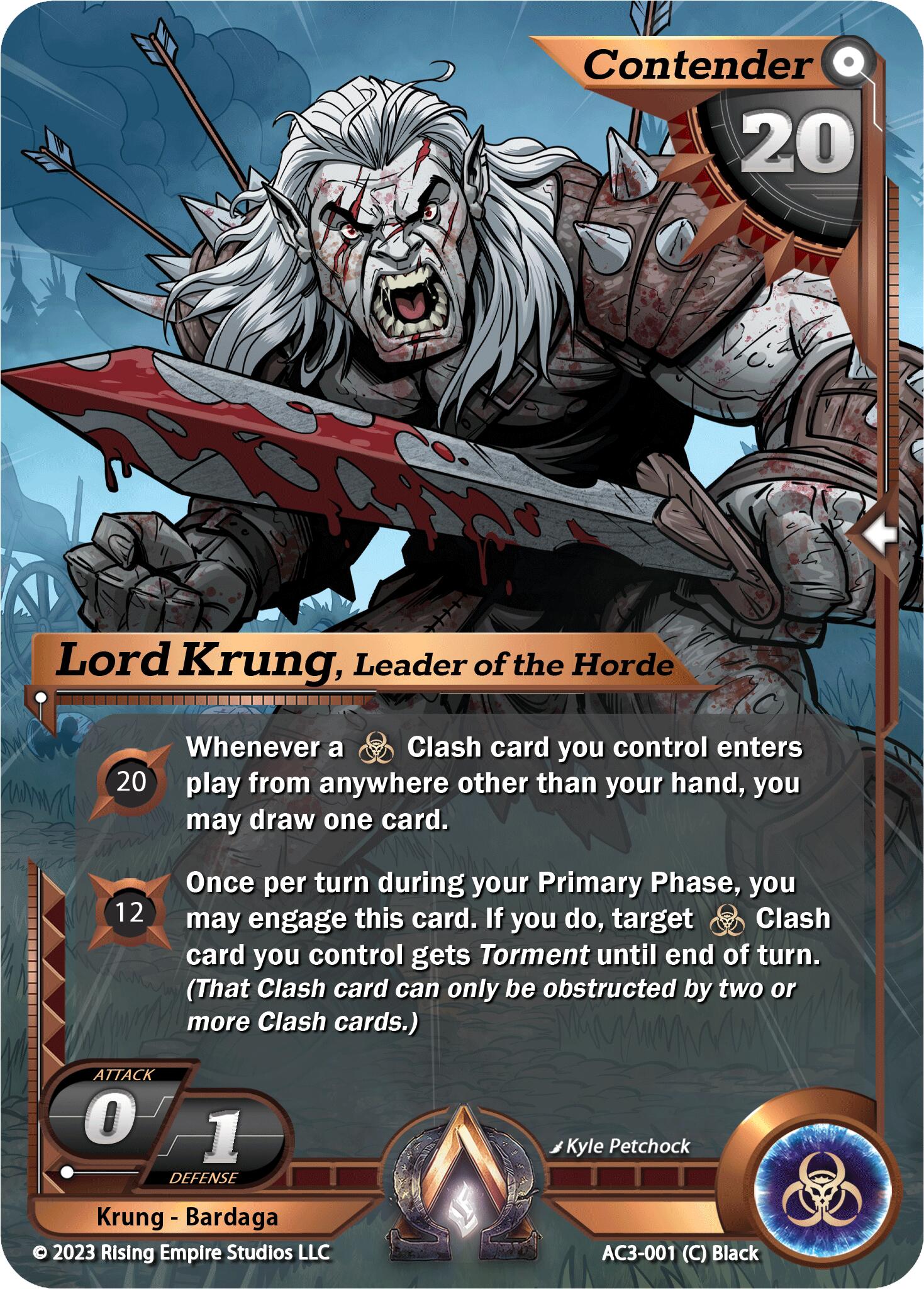 Lord Krung, Leader of the Horde - Unrivaled - Alpha Clash