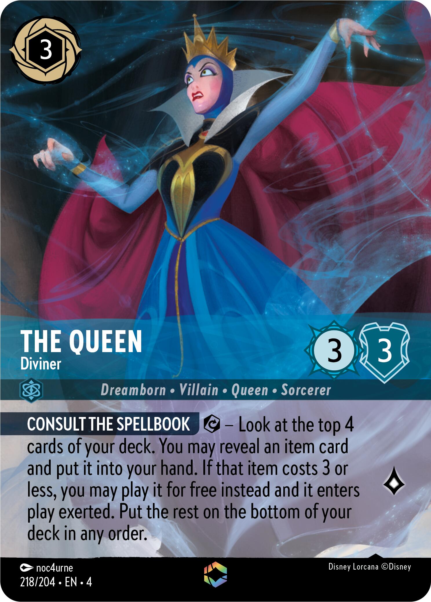 The Queen - Diviner (Enchanted) - Ursula's Return - Disney Lorcana