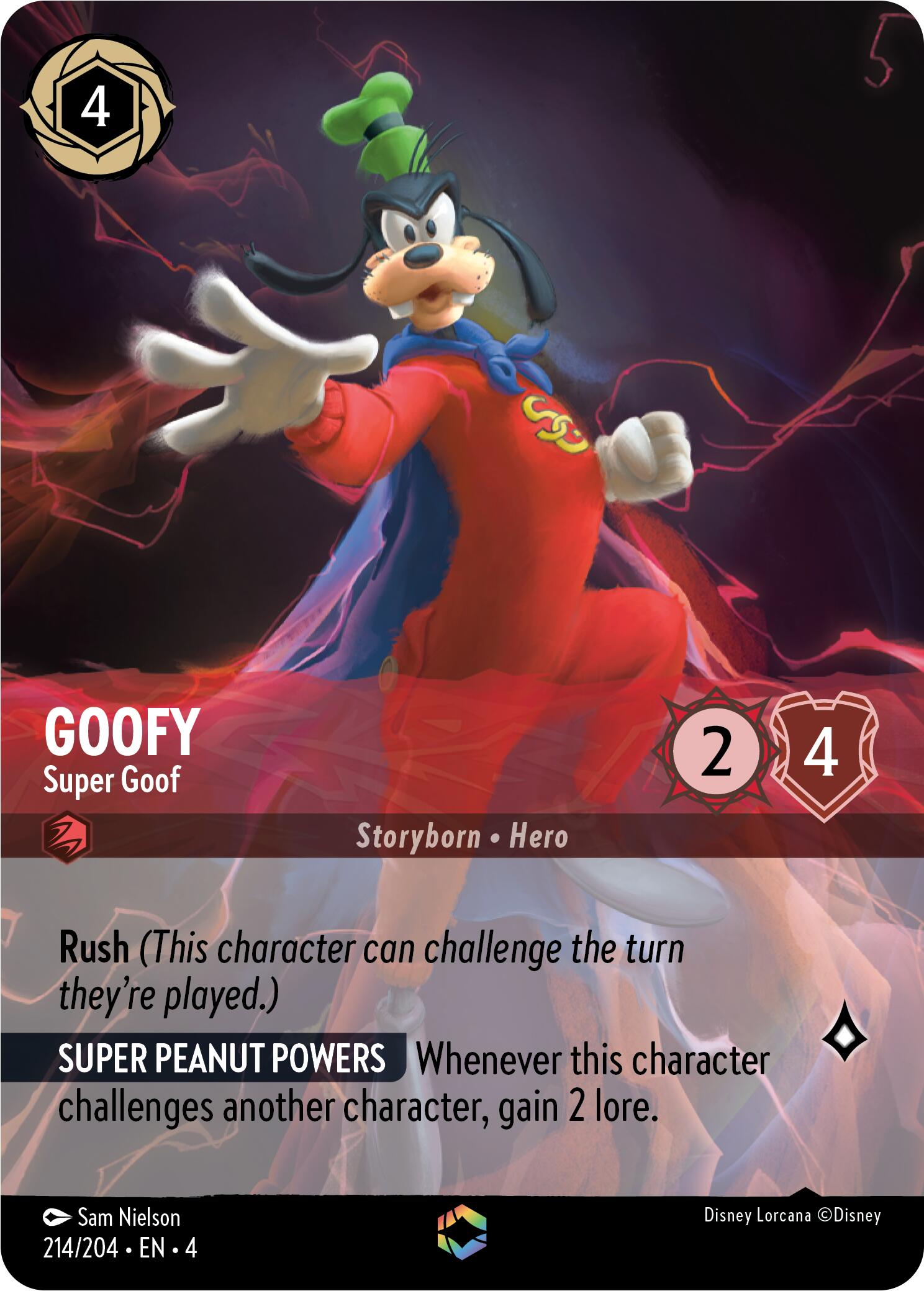 Goofy - Super Goof (Enchanted) - Ursula's Return - Disney Lorcana