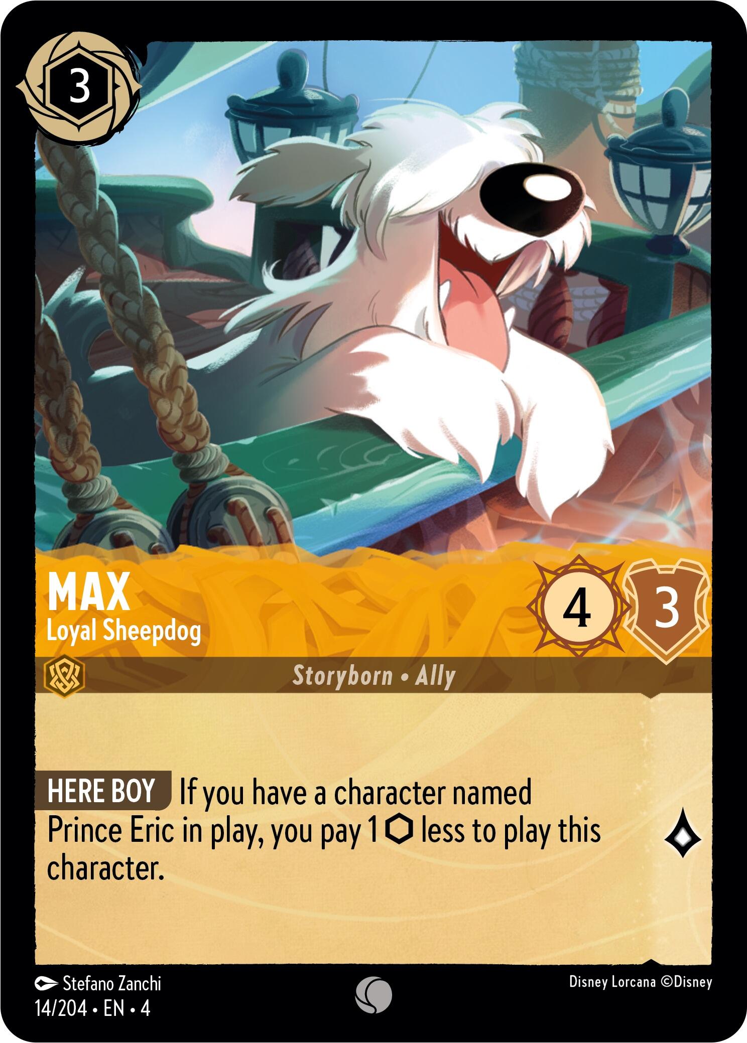 Max - Loyal Sheepdog - Ursula's Return - Disney Lorcana