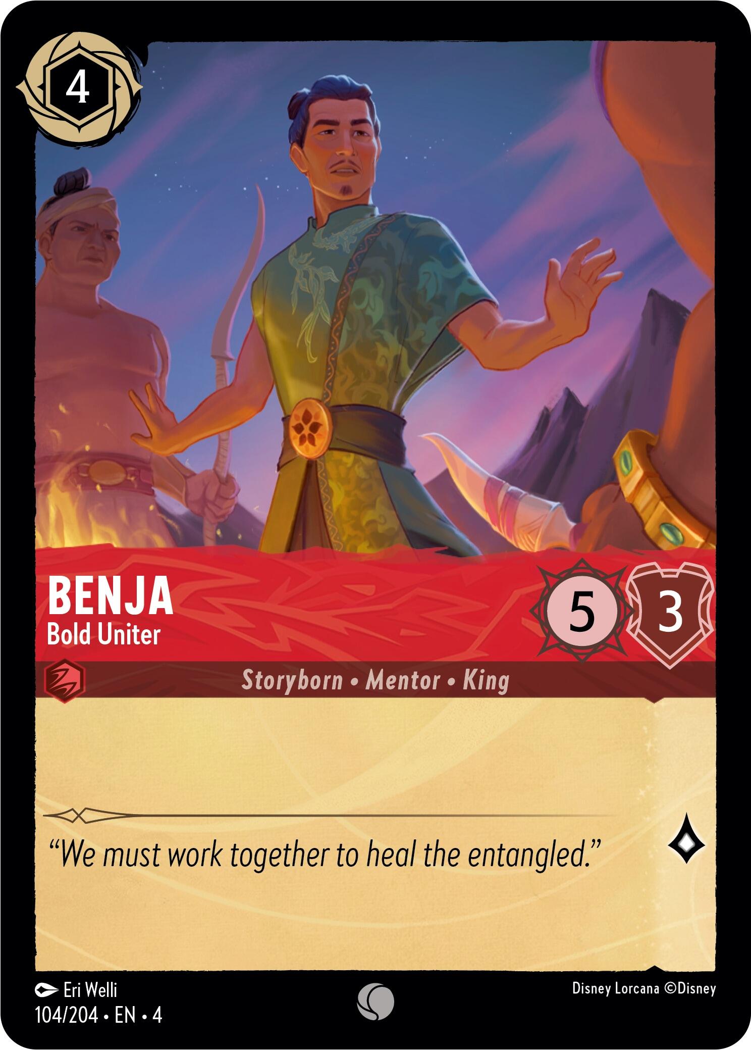 Benja - Bold Uniter - Ursula's Return - Disney Lorcana