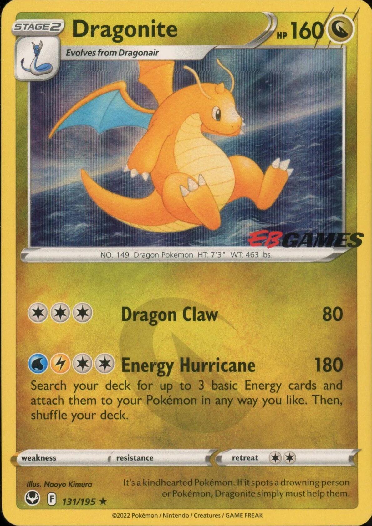 Dragonite - 131/195 (EB Games Exclusive) - Miscellaneous Cards ...