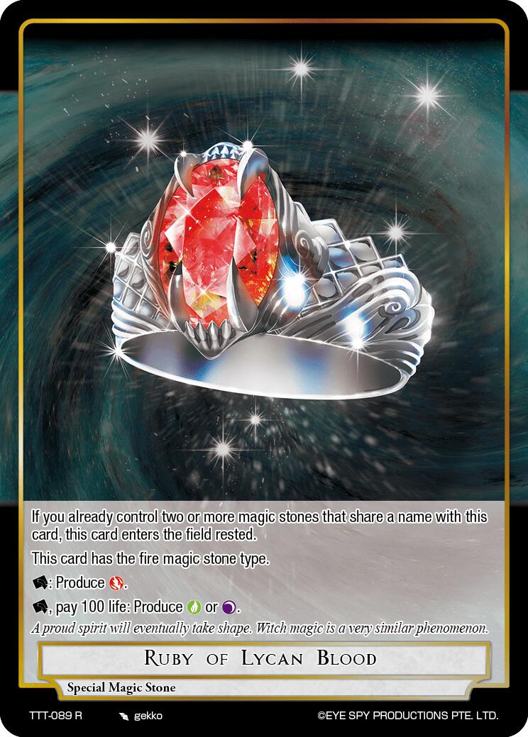 Ruby of Lycan Blood - Thoth of the Trinity - Force of Will