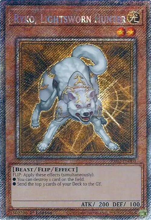 Ryko, Lightsworn Hunter (Platinum Secret Rare) - 25th Anniversary ...