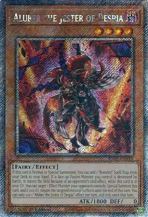 Aluber the Jester of Despia (Platinum Secret Rare) - 25th Anniversary ...