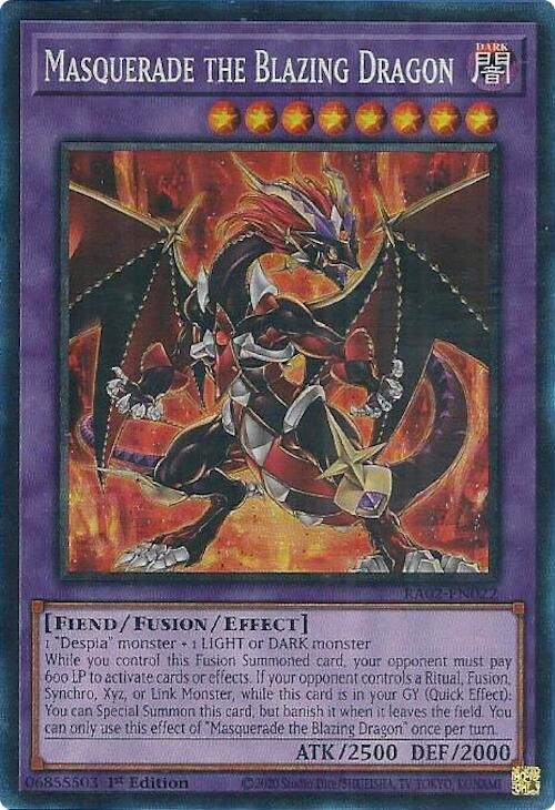 Masquerade the Blazing Dragon (PCR) - 25th Anniversary Rarity Collection II - YuGiOh