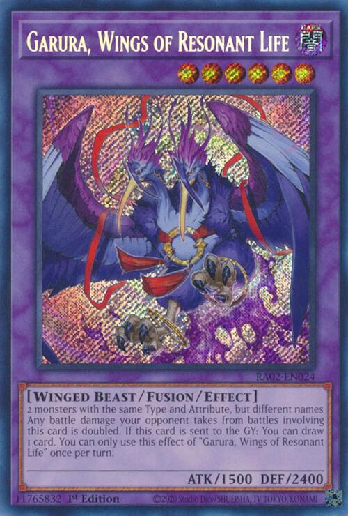 Garura, Wings of Resonant Life (Secret Rare) - 25th Anniversary Rarity ...