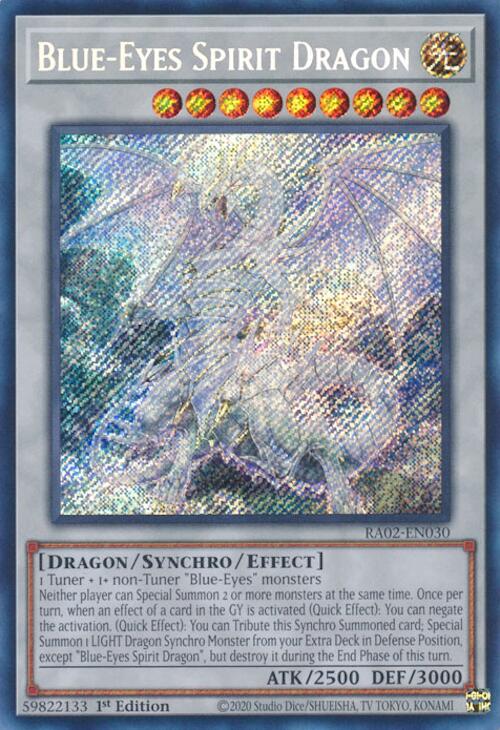 Blue-Eyes Spirit Dragon (Secret Rare) - 25th Anniversary Rarity Collection II - YuGiOh