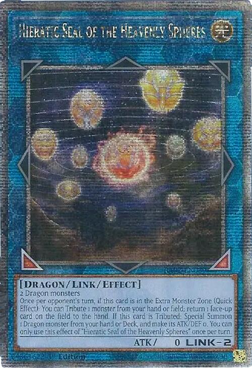 Hieratic Seal of the Heavenly Spheres (Quarter Century Secret Rare) - 25th Anniversary Rarity ...