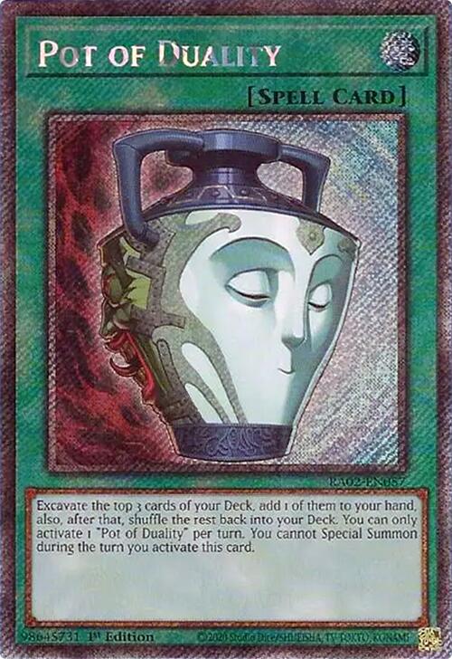 Pot of Duality (Platinum Secret Rare) - 25th Anniversary Rarity Collection II - YuGiOh
