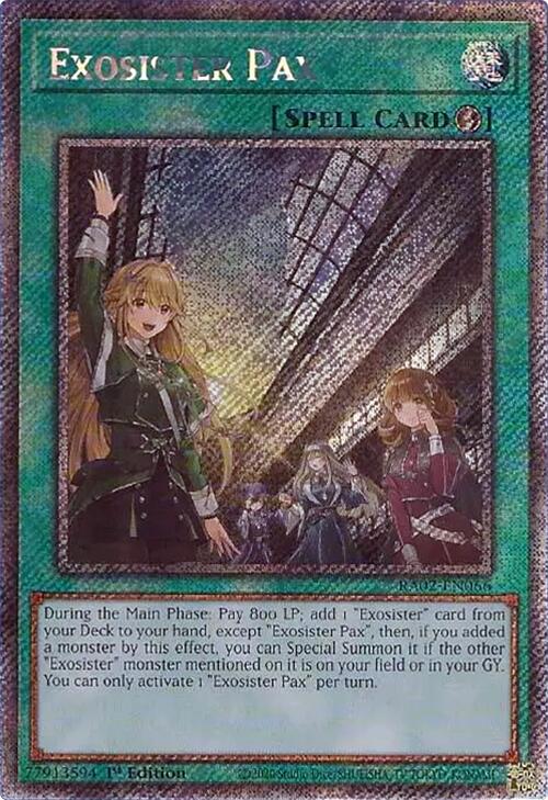 Exosister Pax (Platinum Secret Rare) - 25th Anniversary Rarity Collection II - YuGiOh