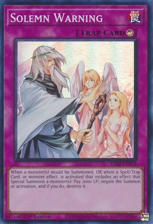 Solemn Warning - 25th Anniversary Rarity Collection II - YuGiOh