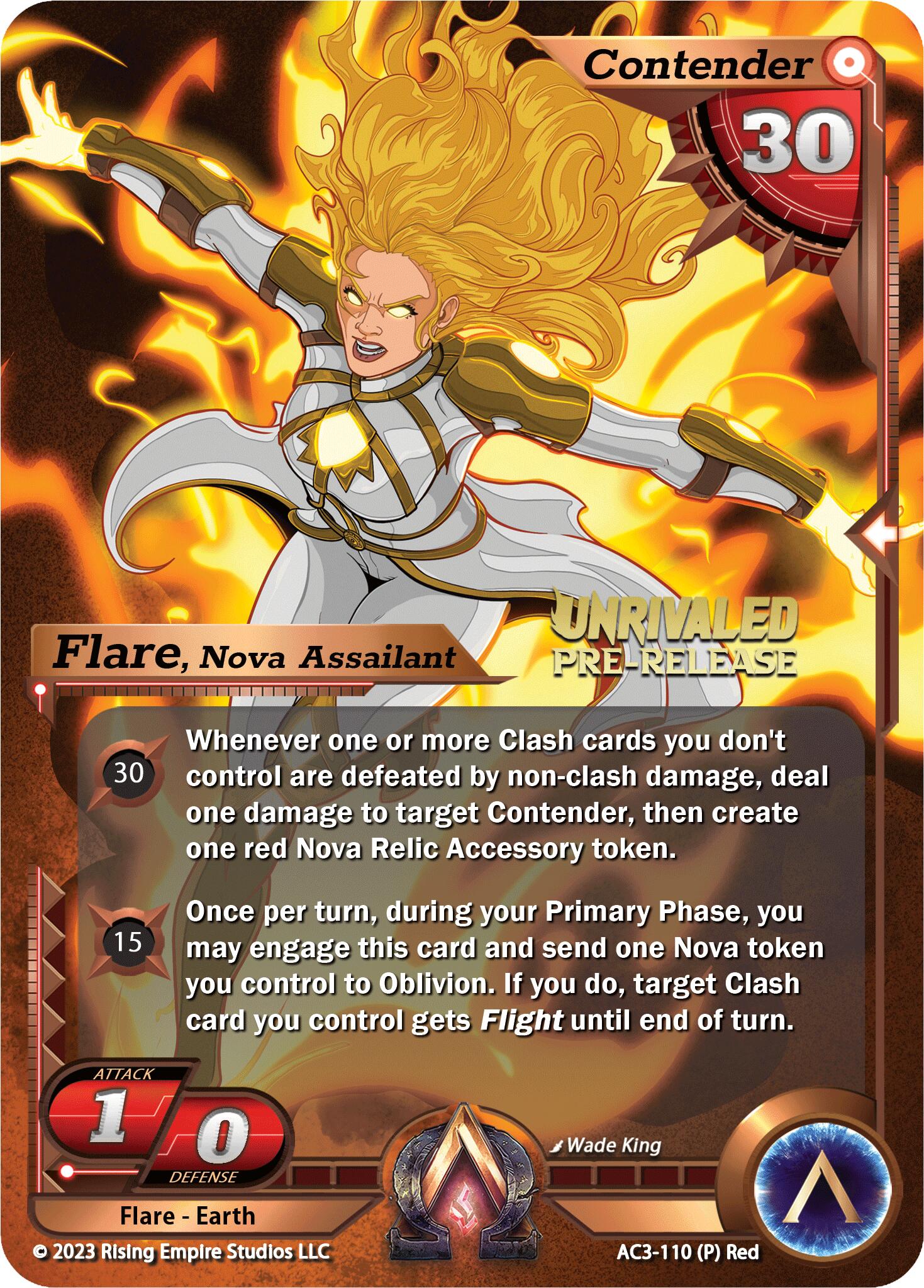 Flare, Nova Assailant (Pre-Release) - Unrivaled - Alpha Clash