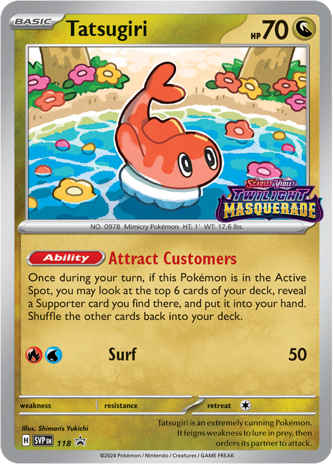 Tatsugiri - 118 - SV: Scarlet & Violet Promo Cards - Pokemon