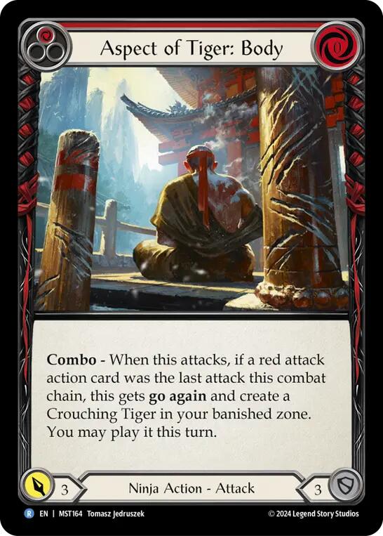 Aspect of Tiger: Body - Part the Mistveil - Flesh and Blood TCG