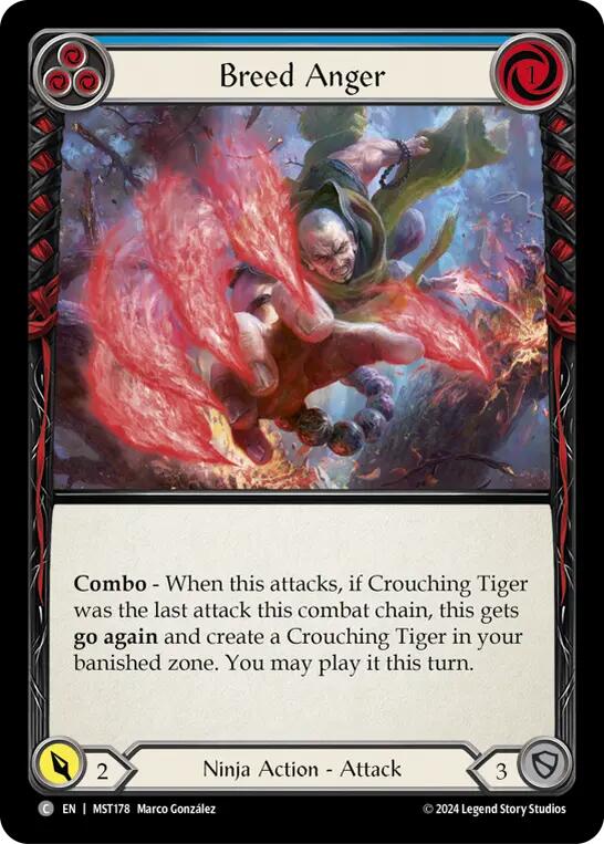 Breed Anger (Blue) - Part the Mistveil - Flesh and Blood TCG