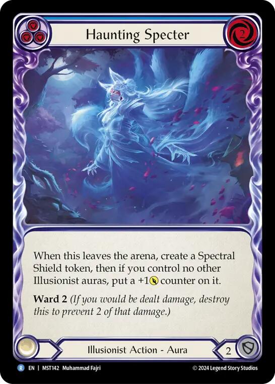 Haunting Specter (Blue) - Part the Mistveil - Flesh and Blood TCG