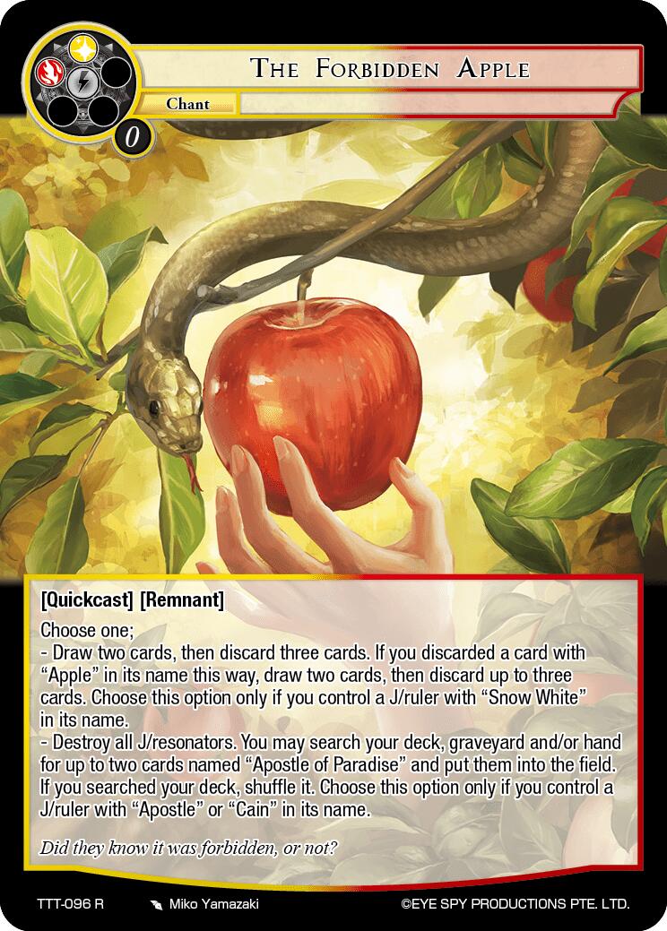 The Forbidden Apple - Thoth of the Trinity - Force of Will