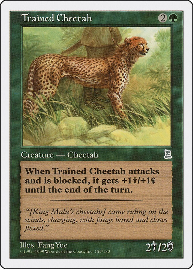 Trained Cheetah - Portal Three Kingdoms - Magic: The Gathering