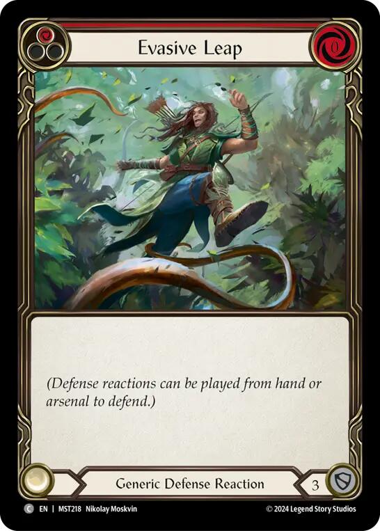 Evasive Leap (Red) - Part the Mistveil - Flesh and Blood TCG