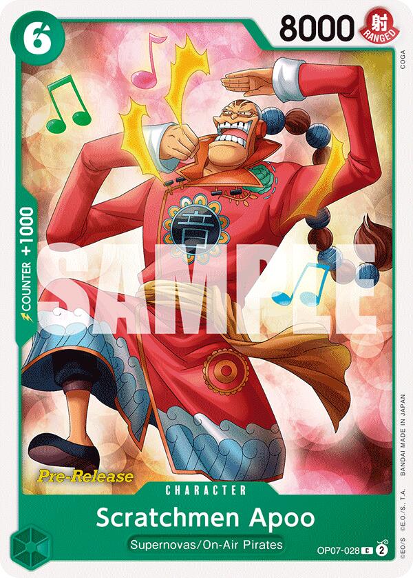Scratchmen Apoo - 500 Years in the Future Pre-Release Cards - One Piece ...