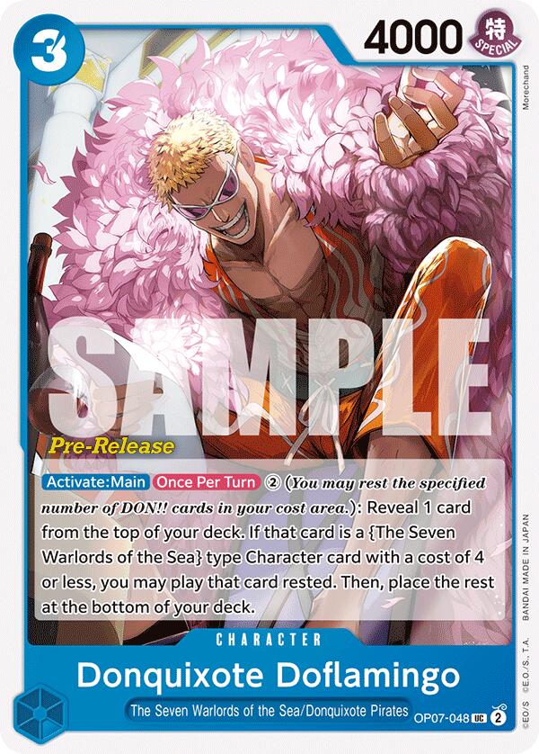 Donquixote Doflamingo - 500 Years in the Future Pre-Release Cards - One ...
