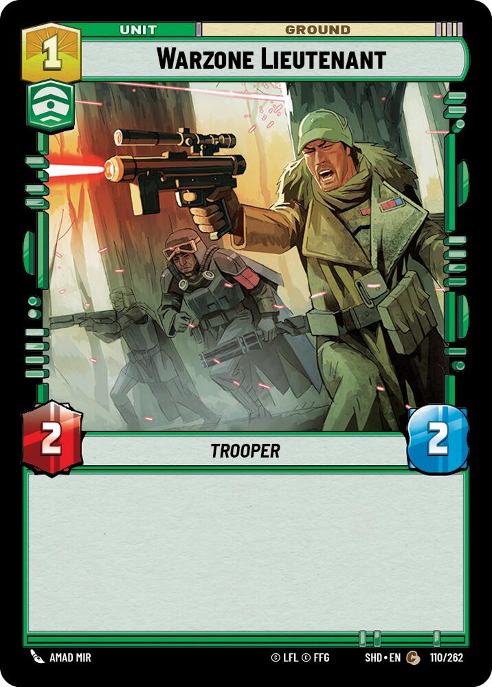 Warzone Lieutenant - Shadows of the Galaxy - Star Wars: Unlimited